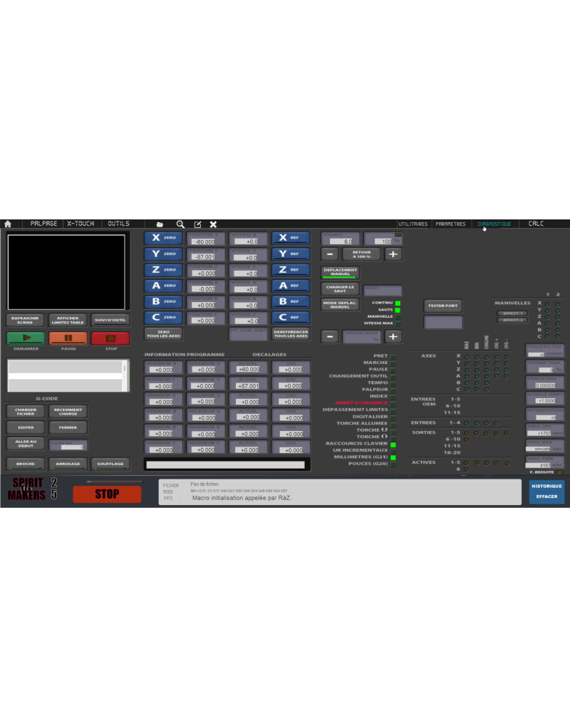 ScreenSet Spirit of Maker pour Mach3
