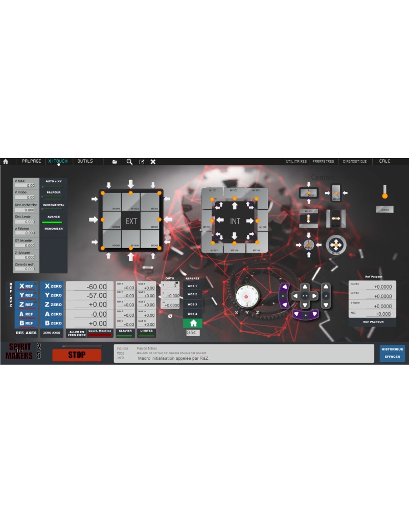 ScreenSet Spirit of Maker pour Mach3